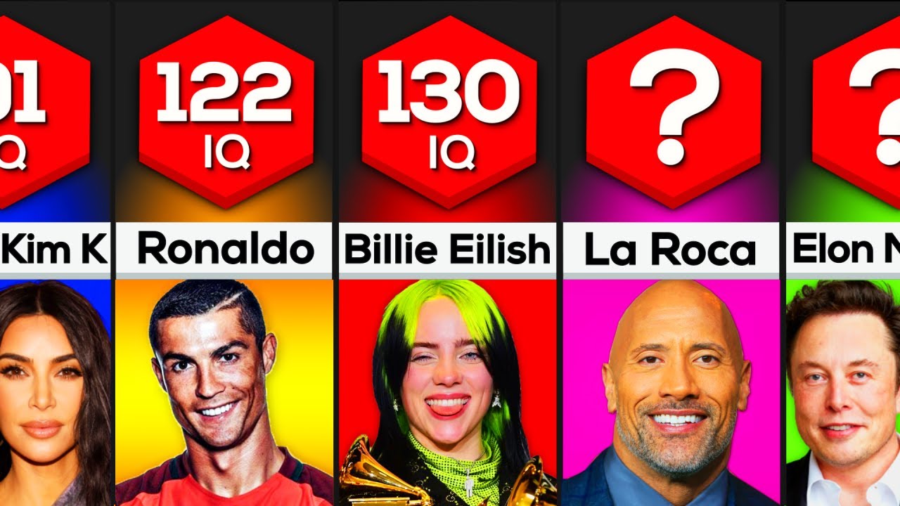 Comparación: Celebridades Clasificadas Por Inteligencia - YouTube