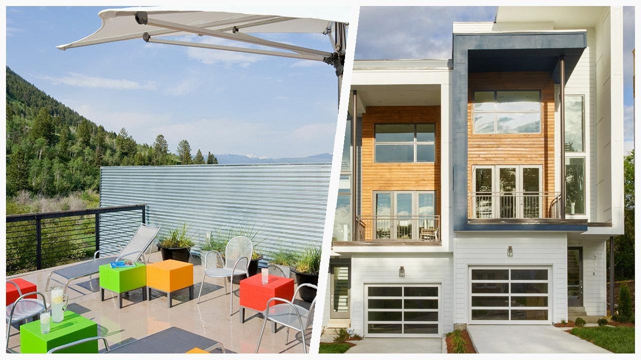 75 Contemporary Townhouse Exterior Design Ideas You'll Love ⭐️ - YouTube