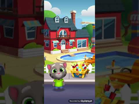 Talking Tom gold run. Bacım mənim kanalımda video çəkir.