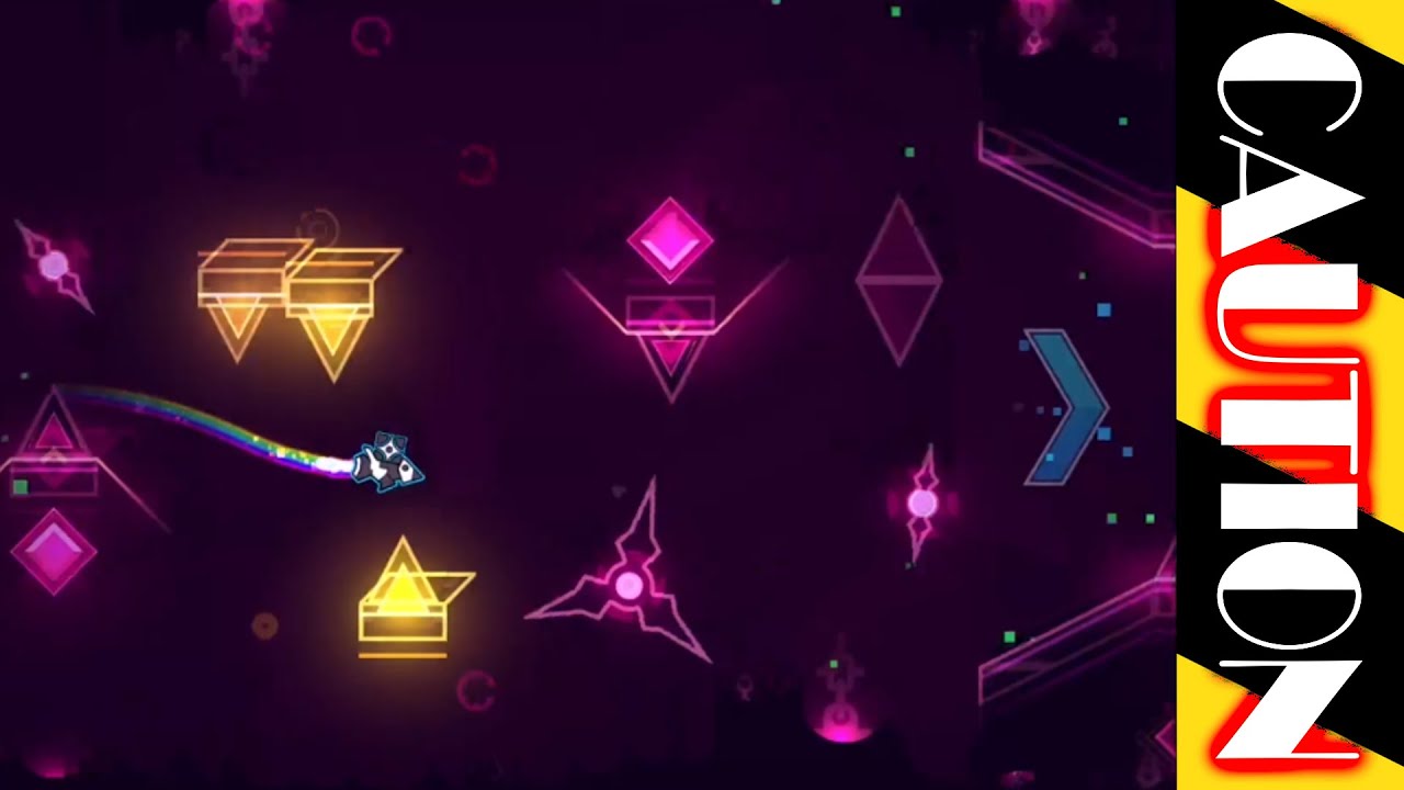 (Extreme Demon) Caution by JustaGDplay3r | Geometry Dash - YouTube