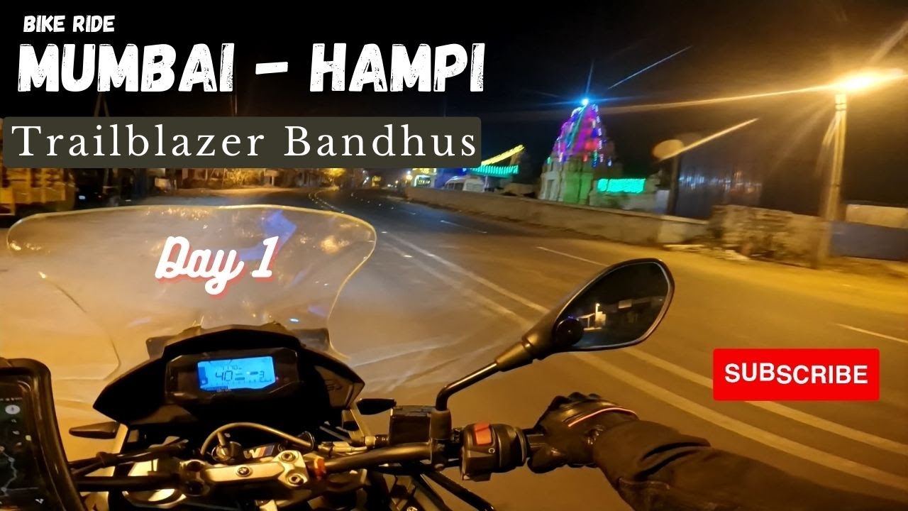 Day 1 Vlog | Mumbai to Hampi bike Ride | 730 kms in one day | - YouTube