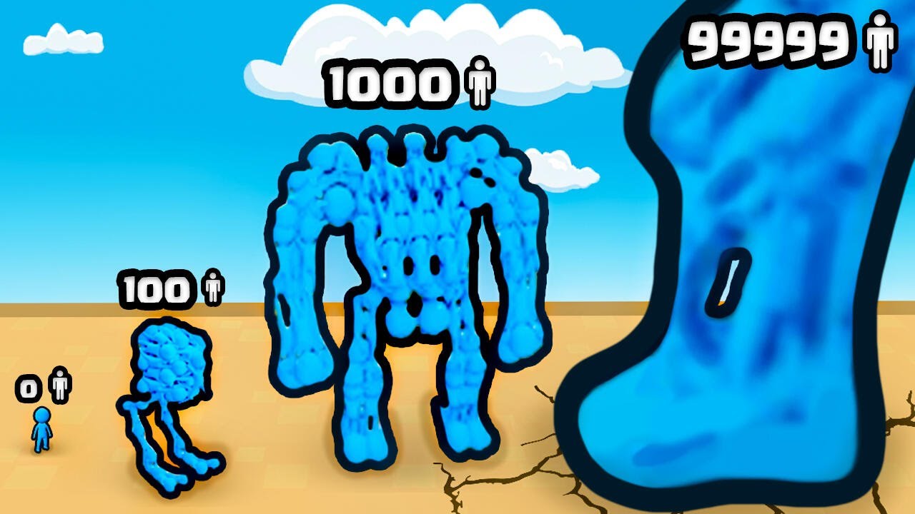 Merging a Stickman to MAX SIZE - YouTube