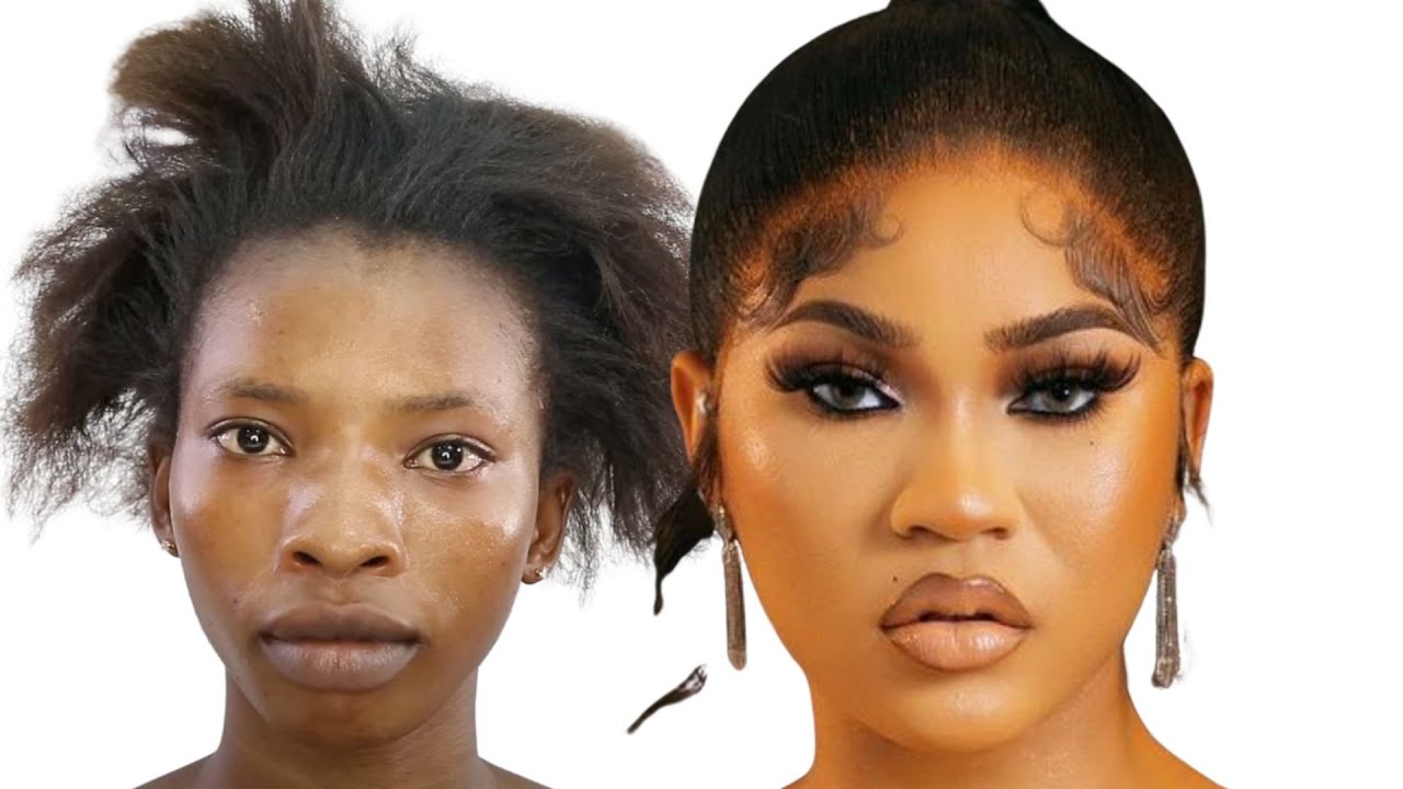 FIRE 🔥 TRANSFORMATION😱 RED CARPET ⬆️ HAIR AND MAKEUP TRANSFORMATION 😍 ...