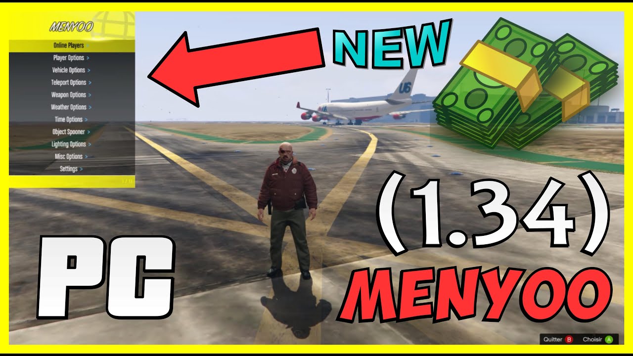GTA 5 PC - MENYOO MOD MENU (1.34) + DOWNLOAD !!! (GTA V MODS) - YouTube