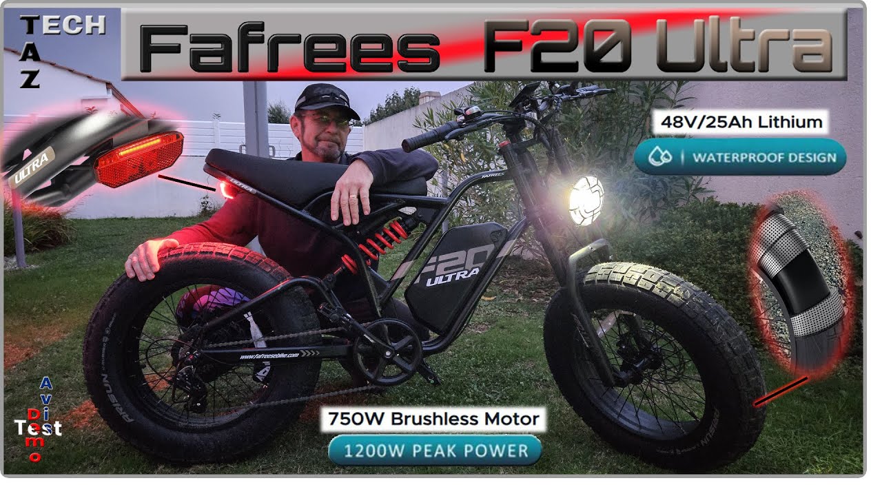 FAFREES F20 ULTRA - Fatbike ou big wheels 25Ah 750W - Tenue de route ...