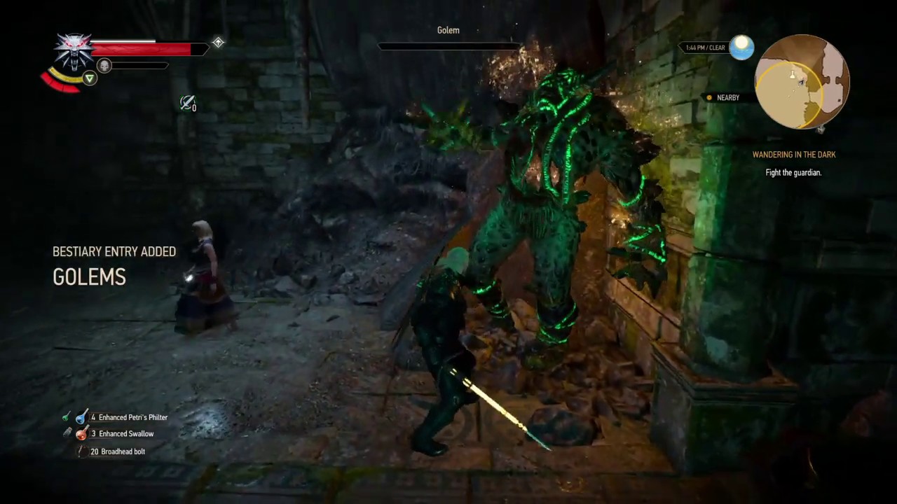 The Witcher 3: Golems are tough - YouTube