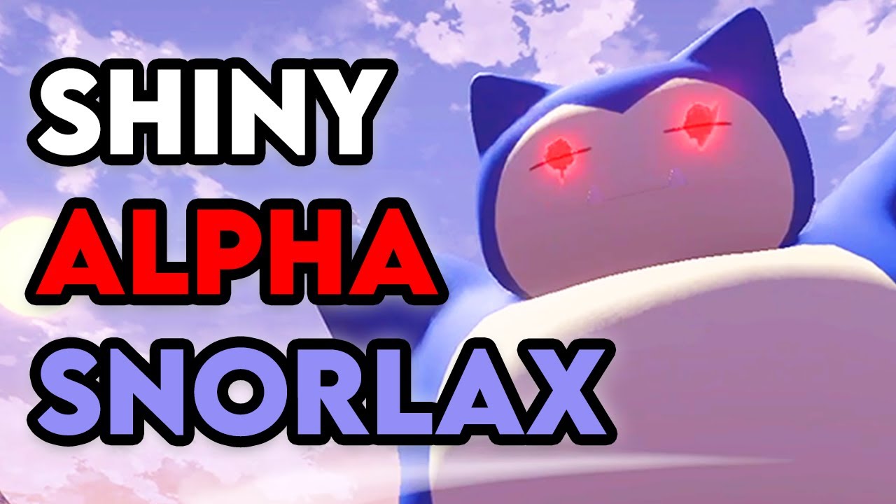SHINY ALPHA SNORLAX + 4 MORE in Pokemon Legends: Arceus - YouTube