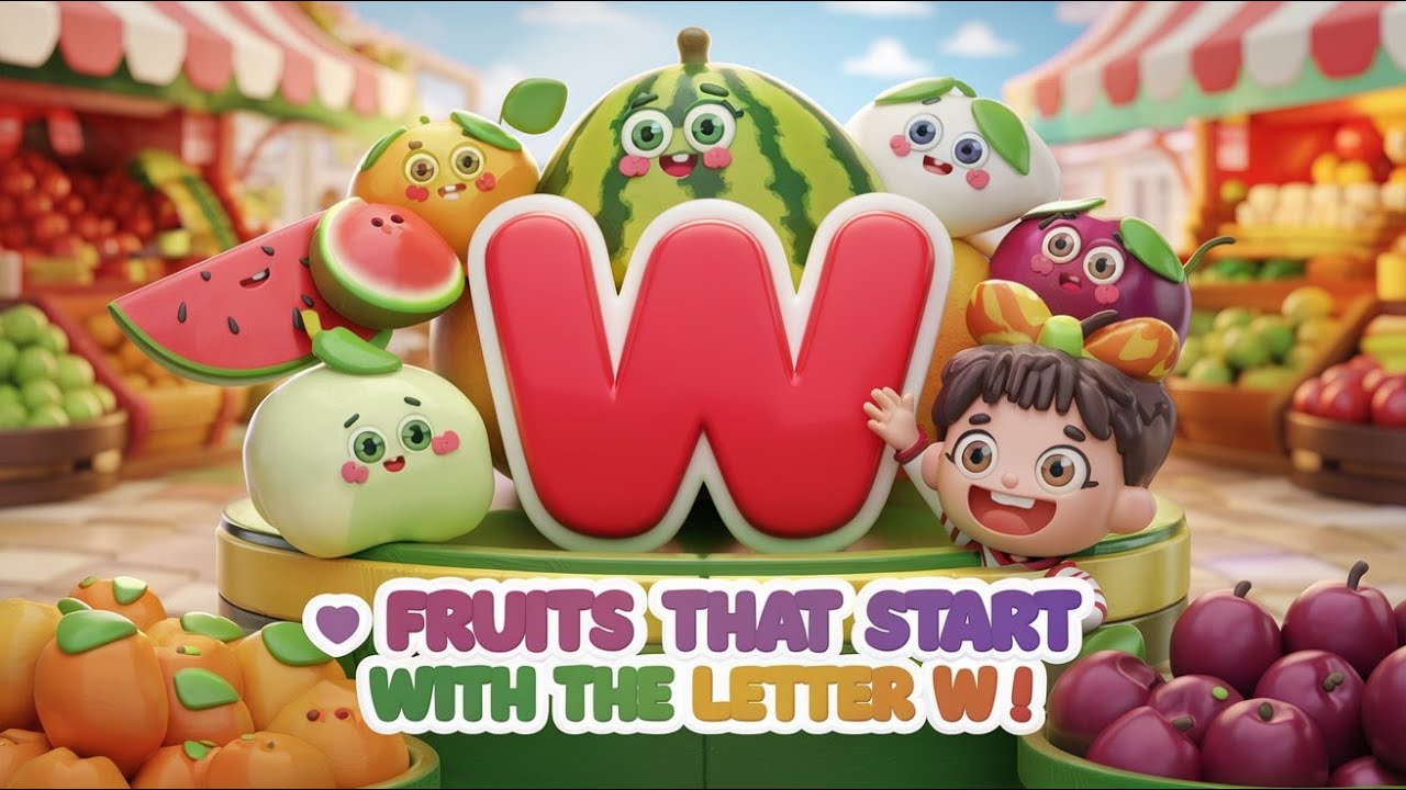 🍉 Fruits That Start with the Letter W! 🍉 | Fun Learning for Kids ...