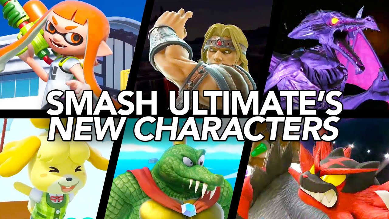 A Look At Smash Bros. Ultimate's New Characters - YouTube