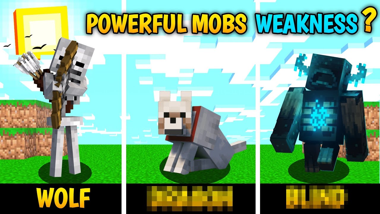 All Minecraft Mobs Weakness | Strongest Mobs Weakness | Sky Gamerz ...