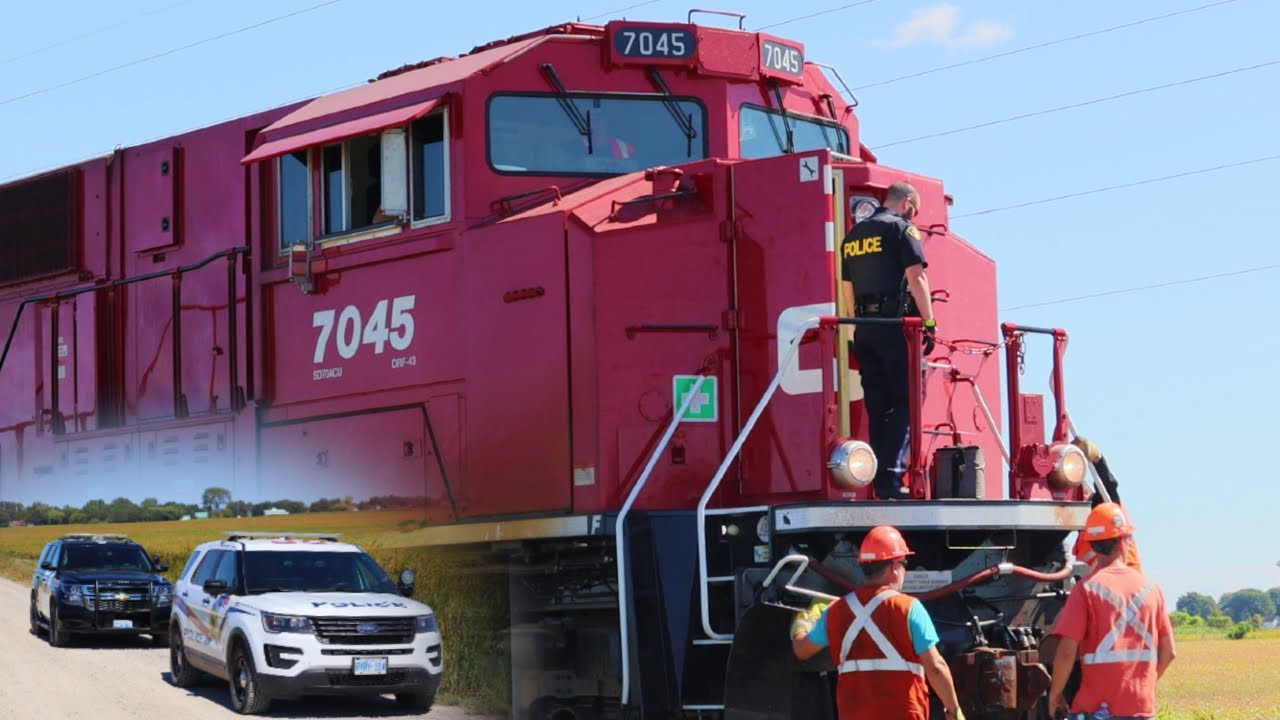 CP Freight Train vs Pickup Truck Aftermath | 09-19-2020 - YouTube