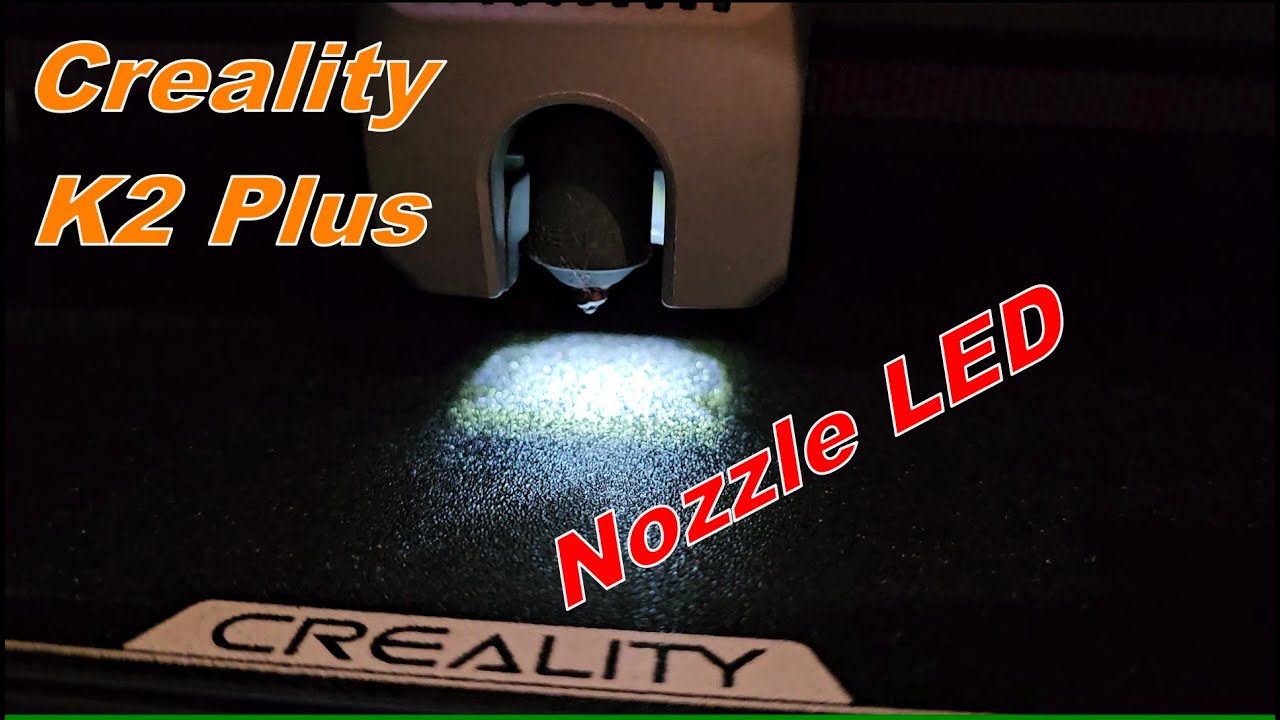 How To Turn The Nozzle LEDs On - Creality K2 Plus - YouTube