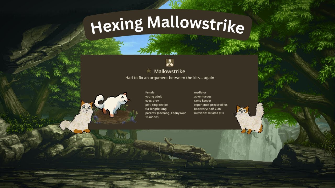 Hexing our ClanGen, Mediator cat, Mallowstrike - PF Magic Petz 4 - YouTube