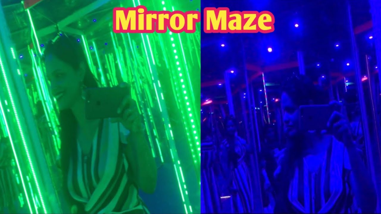 Mirror Maze/ mirror maze funny/ mirror maze funny moments/ शीशे की ...