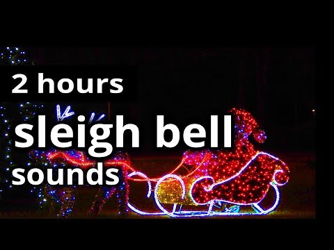 SLEIGH BELLS - SOUNDS of CHRISTMAS - Sleigh Bells and SNOW from the North Pole! Christmas Ambience