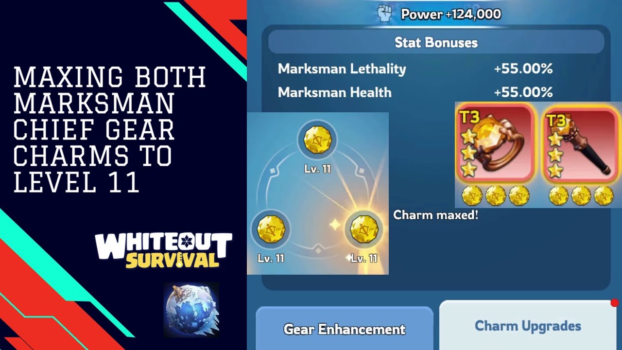 Maxing Both Marksman Chief Gear Charms to Level 11 in Whiteout Survival ...
