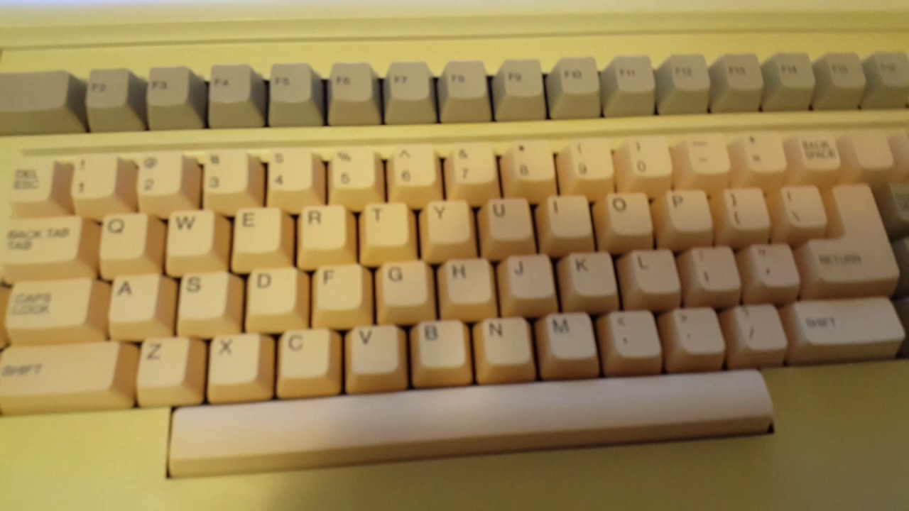 Tandem 6526 Terminal Keyboard (Alps SKCL Brown) Typing Test - YouTube