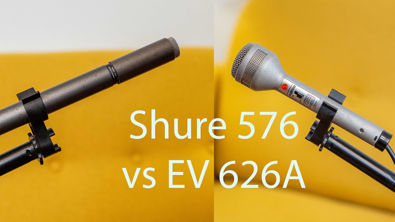 Shure 576 vs EV 626A vs EV RE20 Vintage Mic Comparision - YouTube