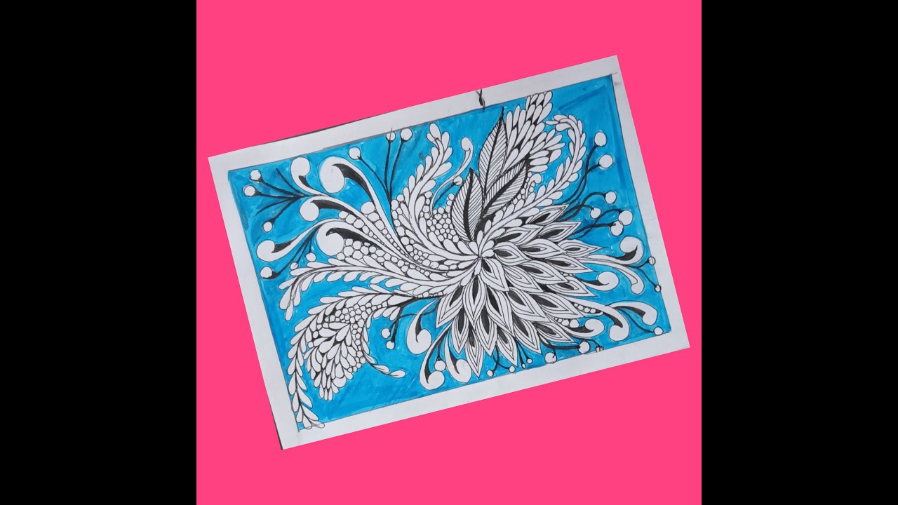Beautiful Zentangle Inspired Pattern// tangle Pattern// Beginners ...