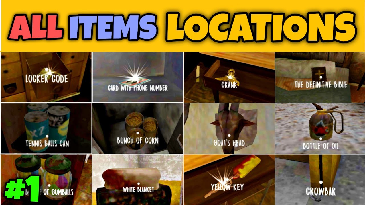 Evil Nun: All Item Locations and Uses (Complete Tutorial) #1 | Hi Gamer ...