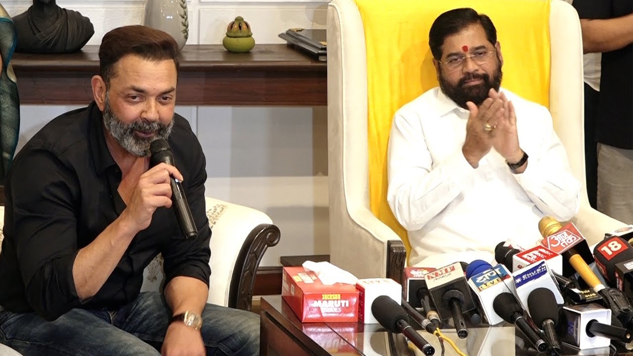 Bobby Deol, Eknath Shinde, Ashok Saraf, Sachin Pilgaonkar At Poster ...