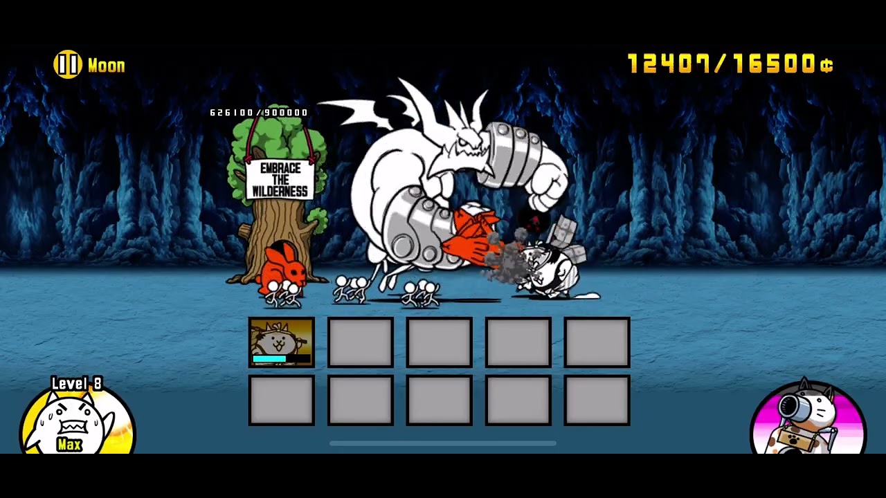 How far can courier cat get in the battle cats main story bosses? - YouTube