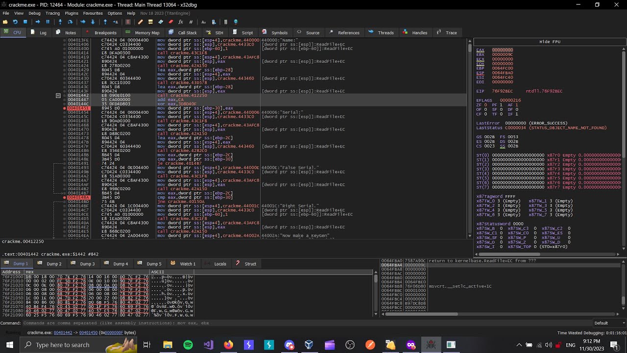 عمل كيجين بالهندسة العكسية reverse engineering simple keygen - YouTube