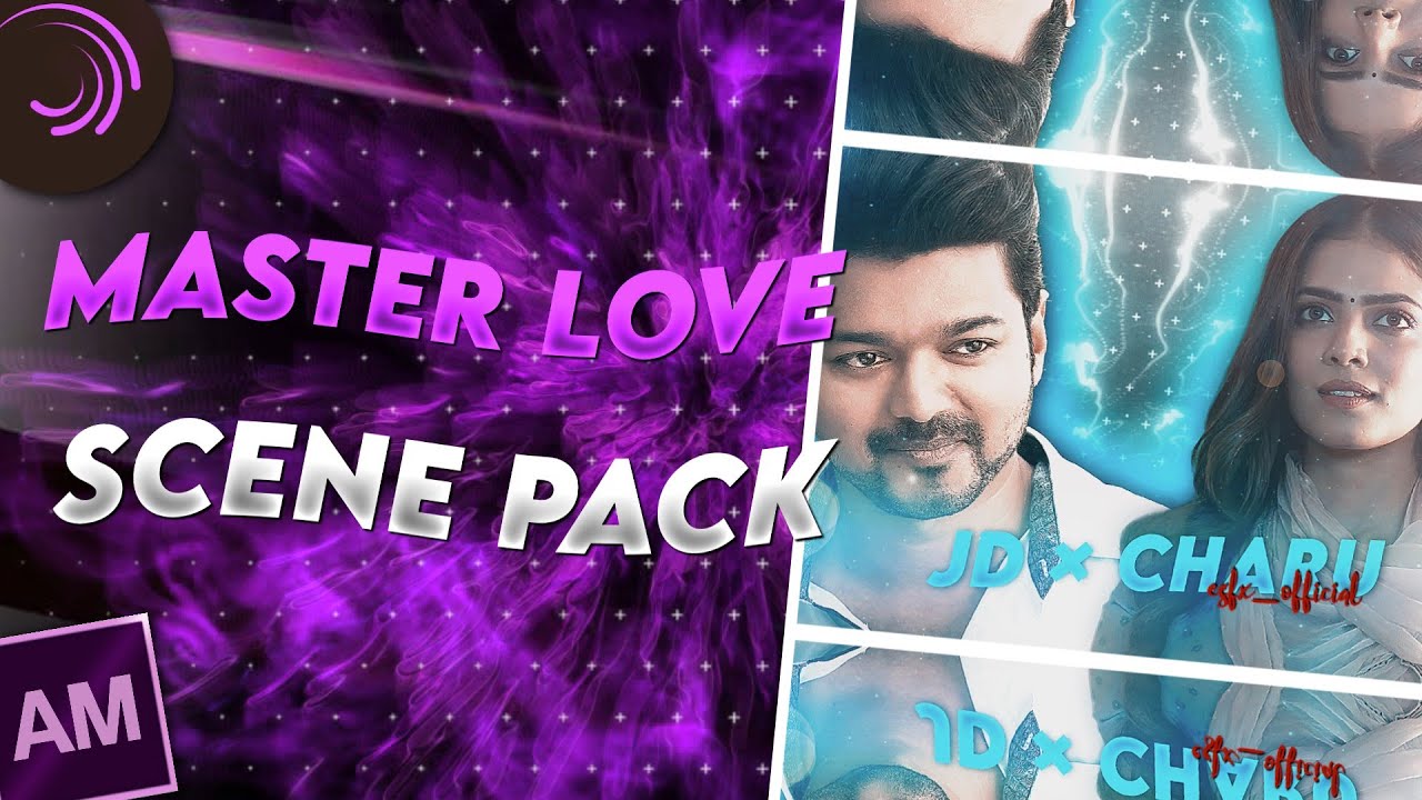 Master Movie Love ScenePack | JD And Charu | Vijay Malavika ScenePack ...