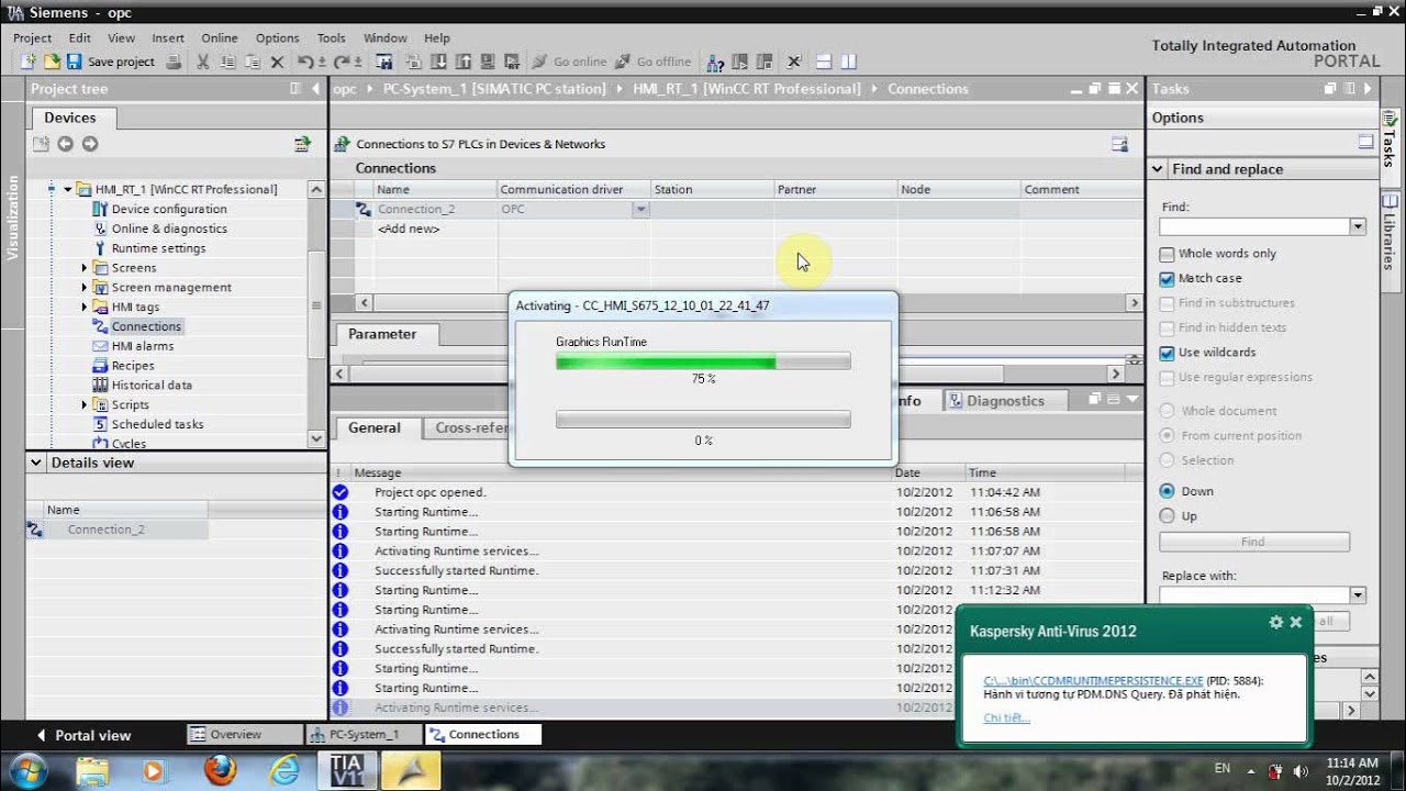 opc wincc v11 - YouTube