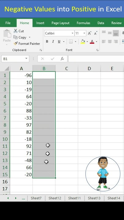 Convert Negative Values Into Positive Values In Excel Msexcel Excel Exceltips Exceltutorial