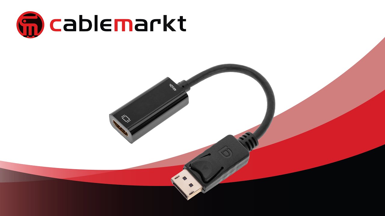 Adaptador conector DisplayPort macho a conector HDMI hembra pasivo ...