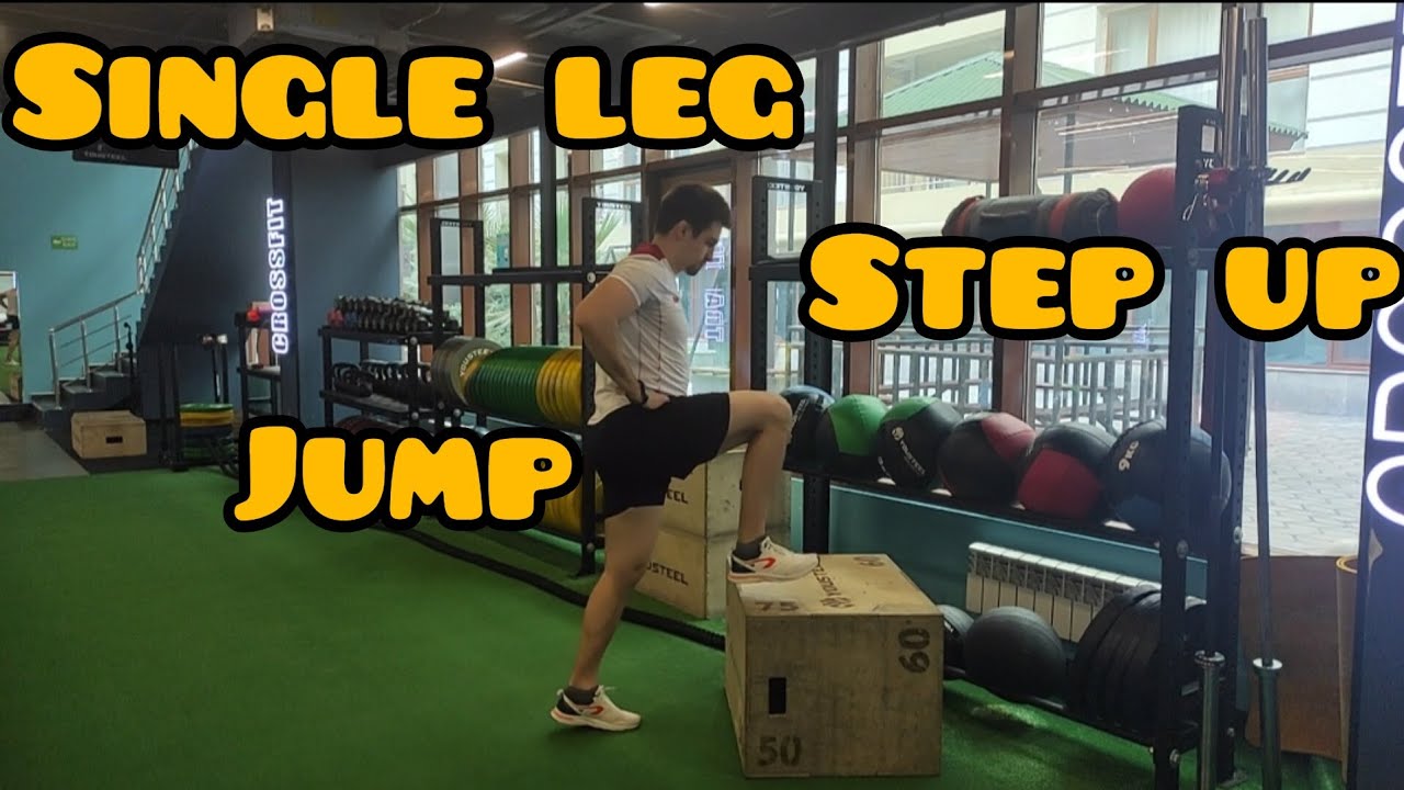 SINGLE LEG STEP UP JUMP // PLYOMETRICS EXERCISE LIBRARY - YouTube