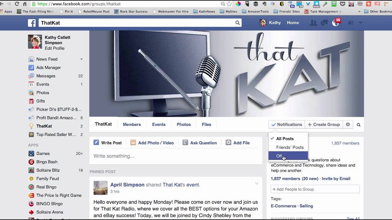 How to Set Facebook Group Notifications - YouTube