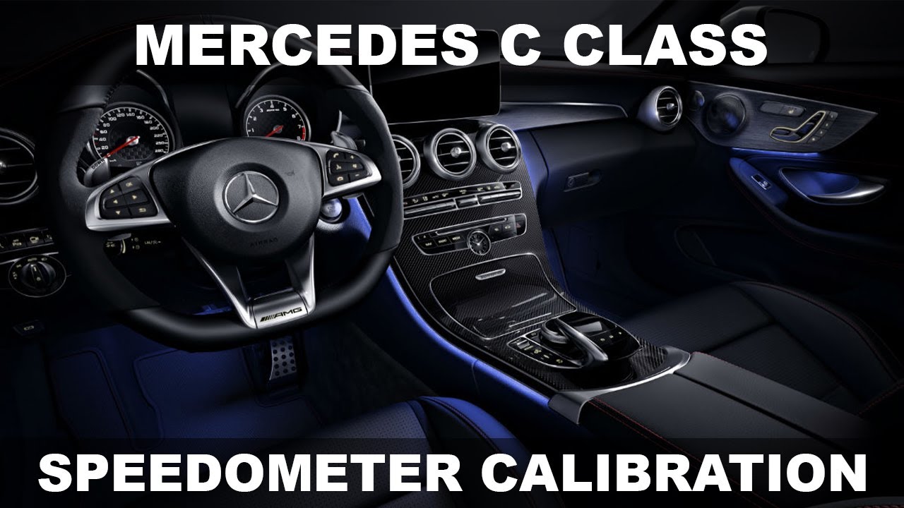 How To Calibrate The Speedometer - MERCEDES C CLASS | Mileage change ...