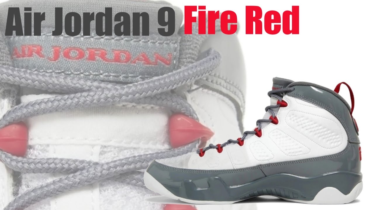 Air Jordan 9 "Fire Red" Detailed Look - YouTube