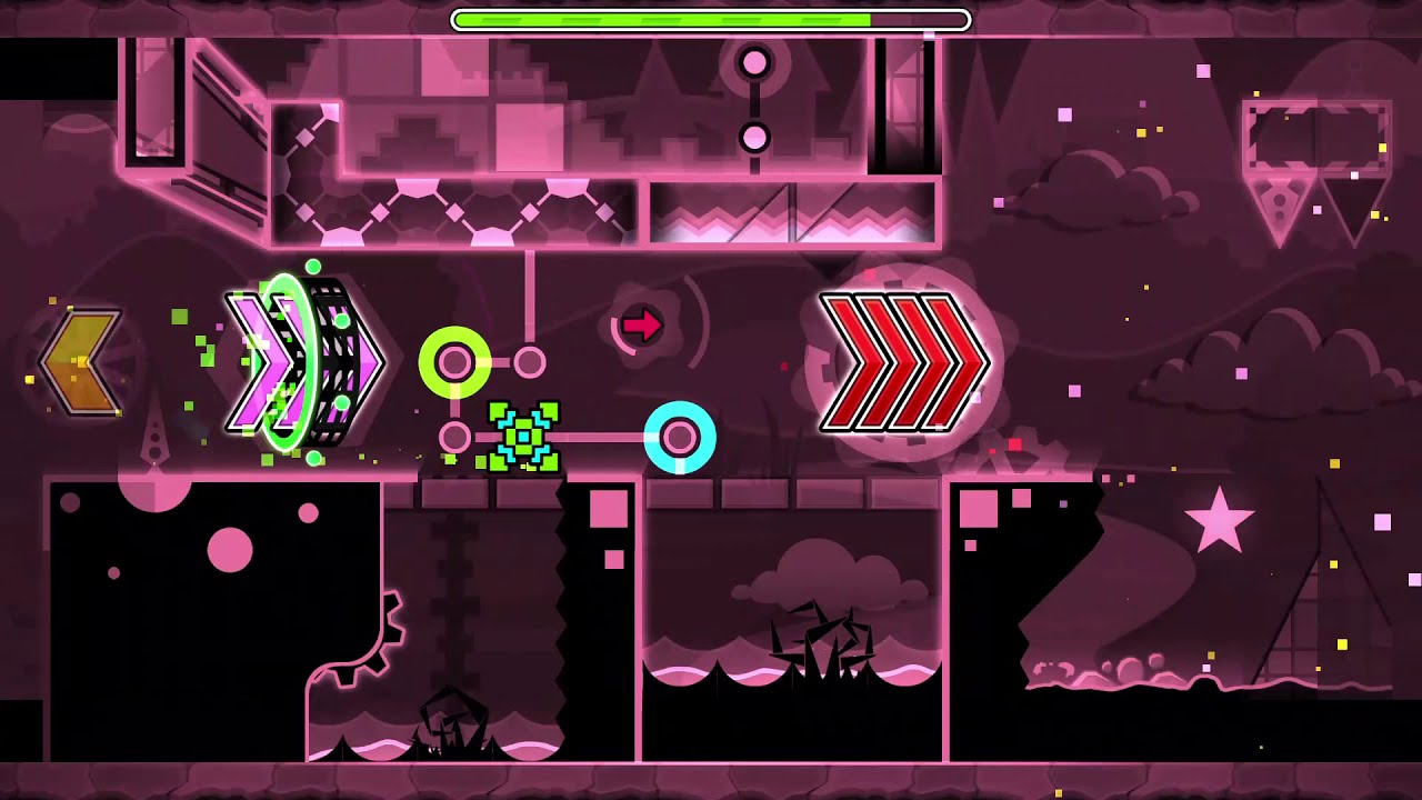 Geometry Dash dinosaur 100% - YouTube