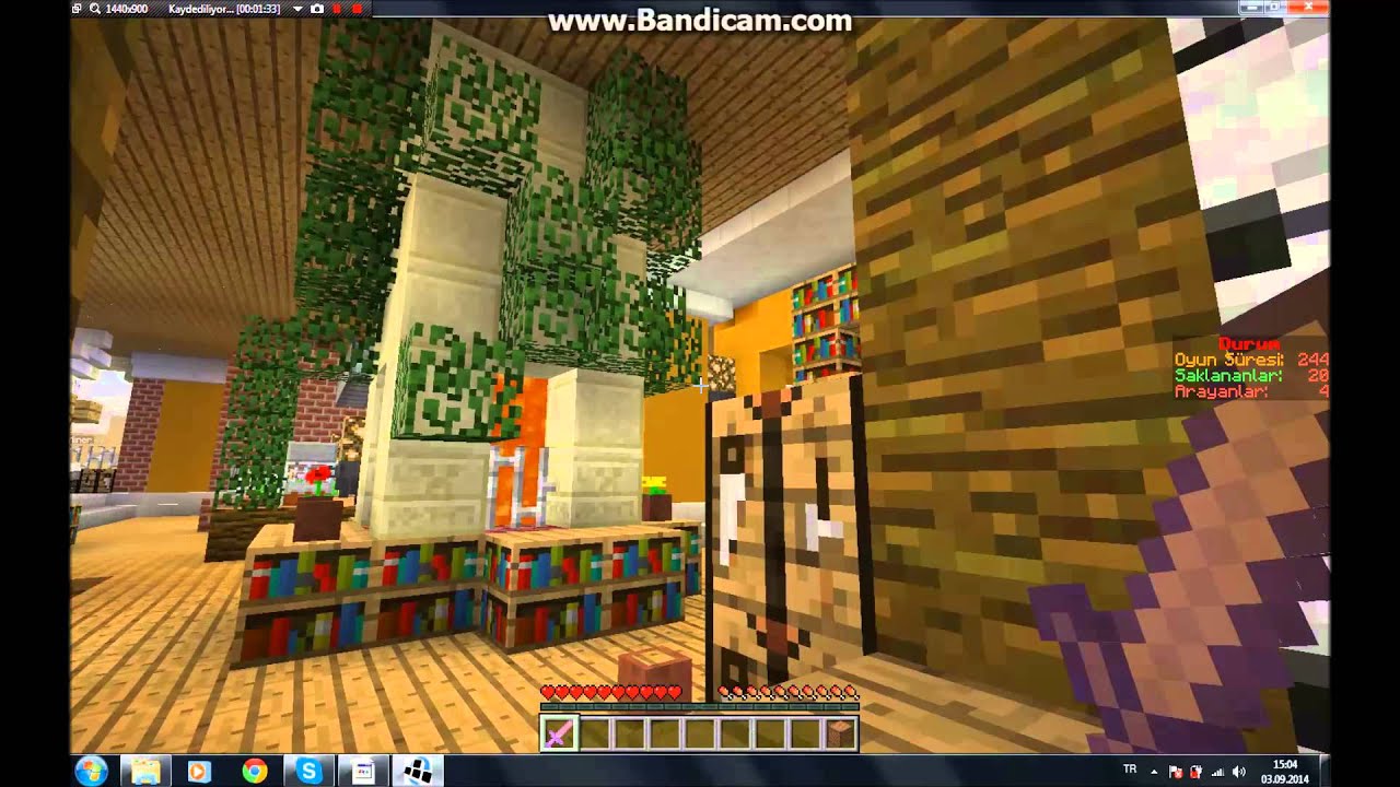Türkçe Minecraft Mini Game (Hide and Seek) Bölüm 1 : Ulan Crafting ...