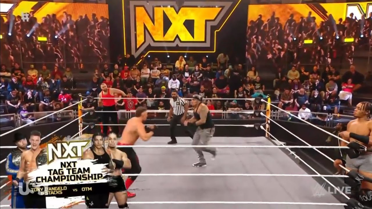 Tony D'Angelo & Stacks Vs OTM Campeonatos en Parejas - NXT 09/01/2024 ...