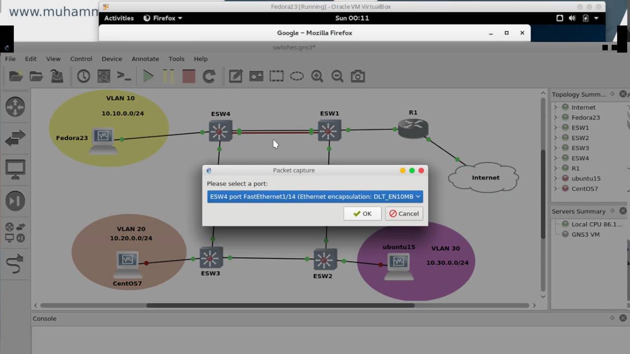 35 Wireshark packet analyzer using switches with VLANs - YouTube