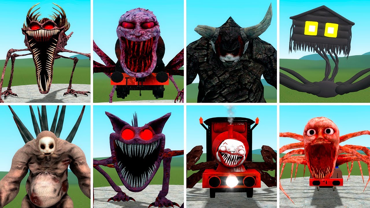 NIGHTMARE CATNAP, CURSED DOUGLAS TRAIN, SLENDYTUBBIES, HOUSE HEAD, CHOO ...