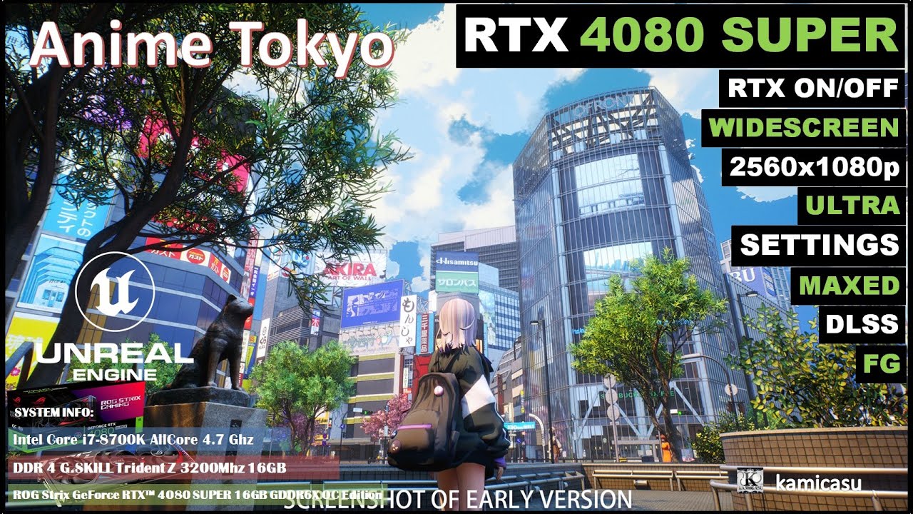 Anime Tokyo Unreal Engine 5 PC RTX 4080 SUPER | i7 8700K 4.7Ghz OC ...