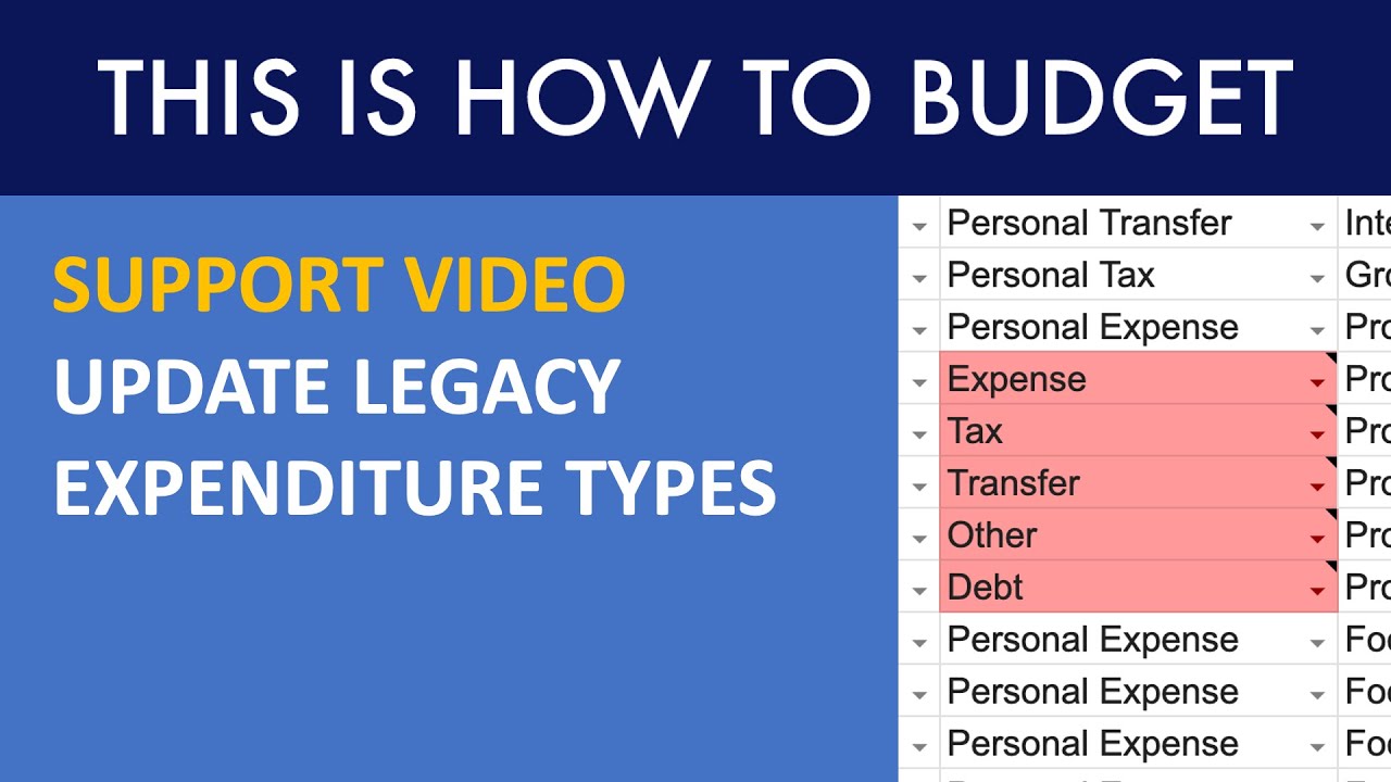 Support Video - Update Legacy Expenditure Types - YouTube