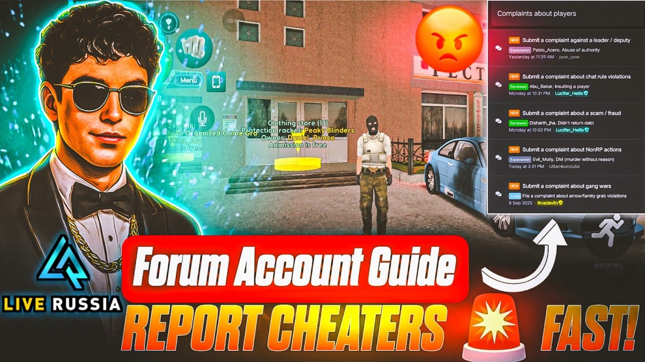 👀 How to Report Players FAST! 🚨 NEW Forum Account Guide Live Russia ...