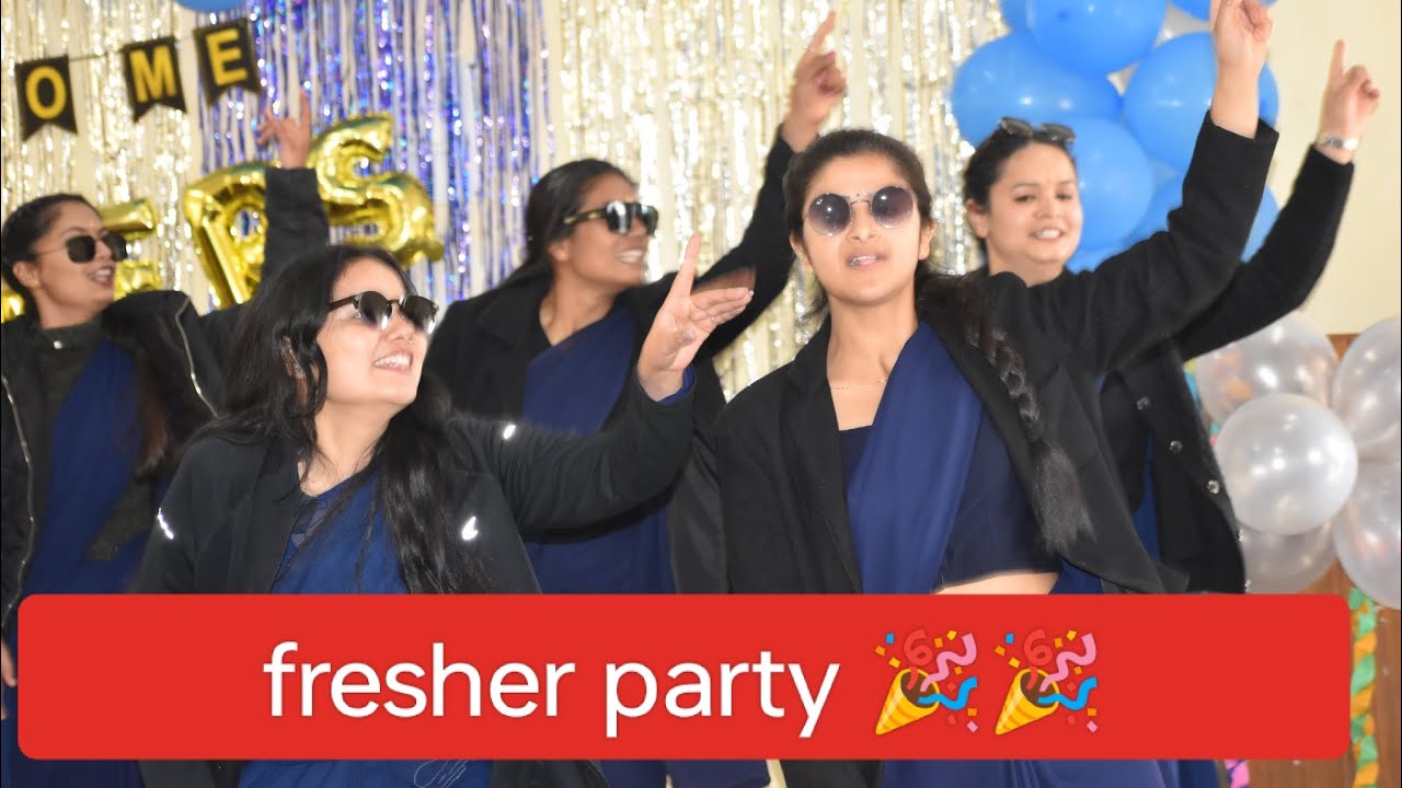 fresher party juniors welcome dance ️ ️🎉🎉#freshers #welcome #party # ...
