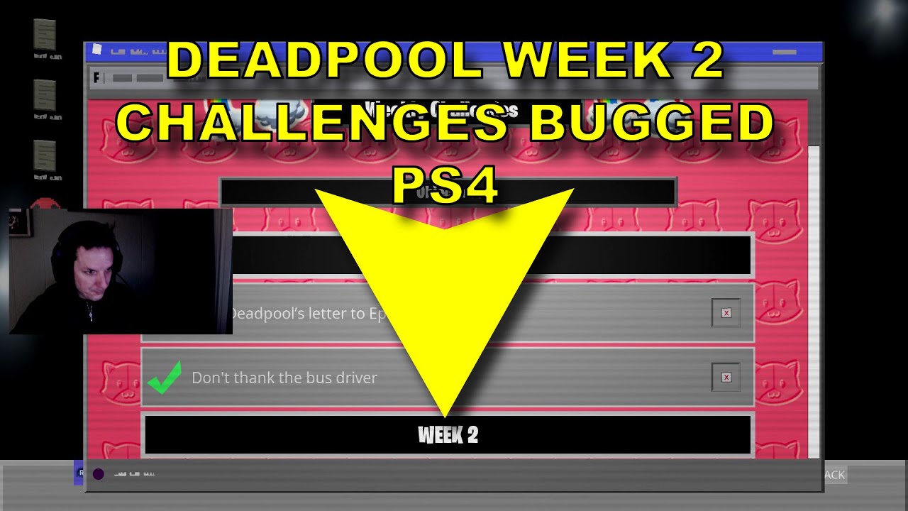 DEADPOOL WEEK 2 CHALLENGES BUGGED ON PS4 - LOCATIONS - Fortnite: Battle ...