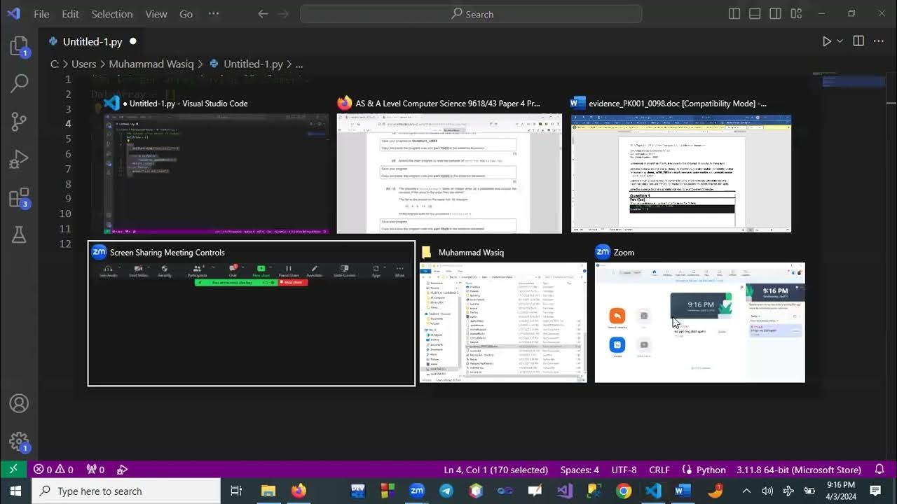 9618_s23_qp41 | Past Paper | A level | Paper 4 | Python | 9618 | CS By Sir Wasiq - YouTube