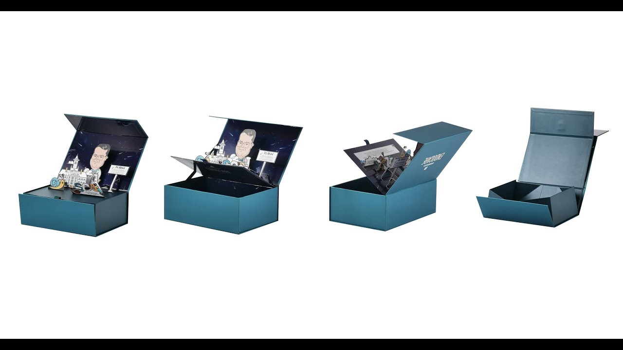 Custom explosive design 3D pop up explosion photo surprise folding gift ...