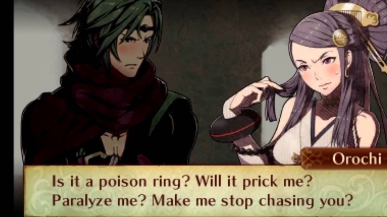 Fire Emblem Fates : Birthright Support Dialogue "S" Kaze & Orochi - YouTube