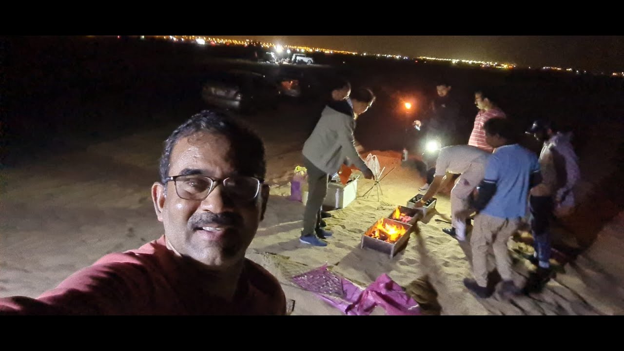 Barbeque at Al Warsan Desert Dubai - YouTube