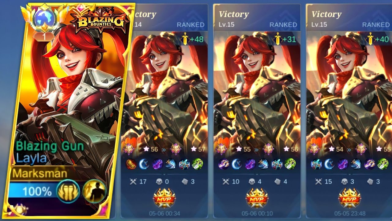 LAYLA BEST BUILD AND EMBLEM FOR RANK 2023 - YouTube